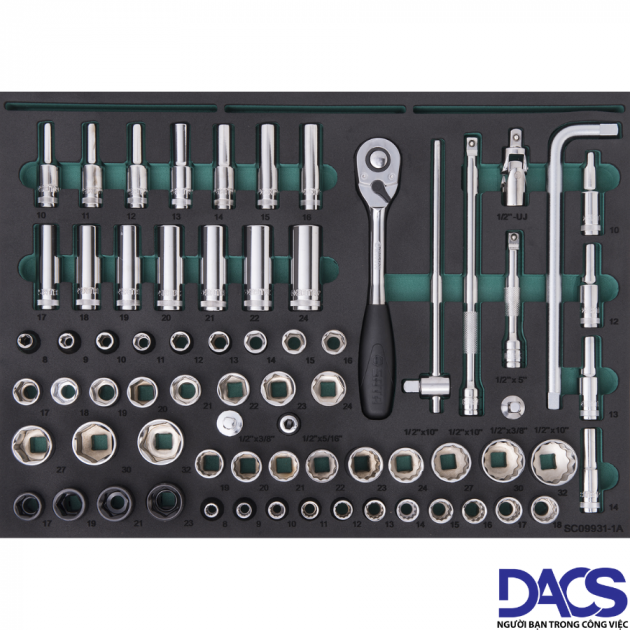 SATA 09931 - BỘ SẢN PHẨM BAO GỒM TỦ ĐỒ NGHỀ 95126 VÀ BỘ DỤNG CỤ CẦM TAY ...