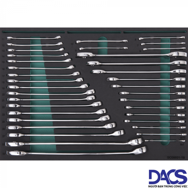 SATA 09931 - BỘ SẢN PHẨM BAO GỒM TỦ ĐỒ NGHỀ 95126 VÀ BỘ DỤNG CỤ CẦM TAY ...